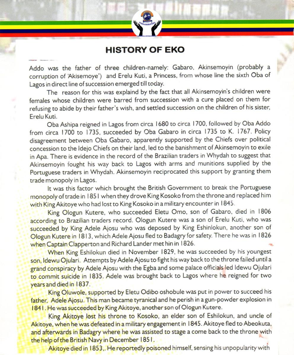 History of Lagos – EKO CLUB PHILADELPHIA
